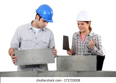 186 Bricklayer assistant Images, Stock Photos & Vectors | Shutterstock