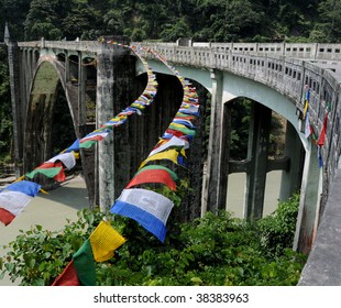 Bridge Prayer Flags Stock Photo 38383963 | Shutterstock