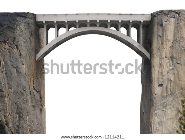 Bridge Spanning Two Vertical Cliffs On Stock Photo (Edit Now) 12114211