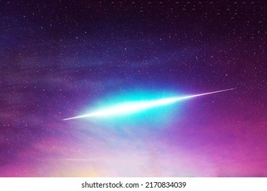 Bright Comet Space Elements This Image Stock Photo 2170834039 ...
