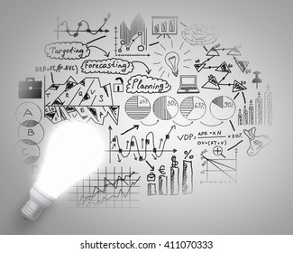 Bright Idea Plan Stock Photo (Edit Now) 411070333