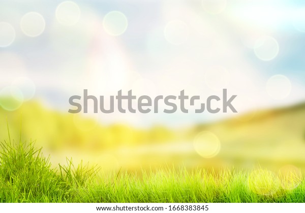 Bright Spring Summer Background Stock Photo (Edit Now) 1668383845