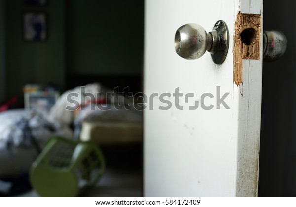Broke Down Door Stock Photo (Edit Now) 584172409