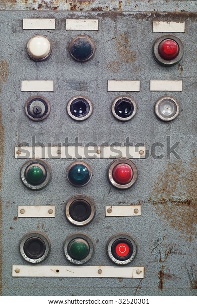 Broken Control Panel Switchboard Free Copy Stock Photo 32520301 ...