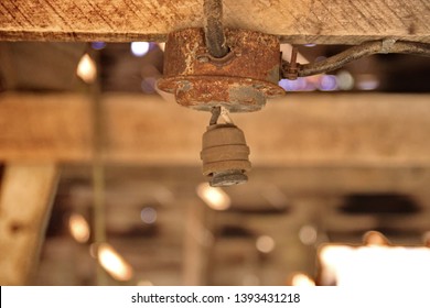 Broken Corroded Light Socket Two Prong Stock Photo 1393431218 ...