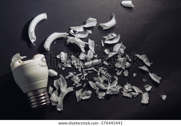 Broken Light Bulb Fail Idea Stock Photo (Edit Now) 576445441
