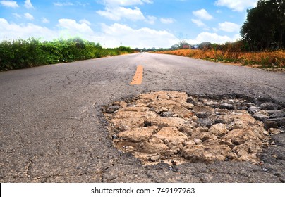 Broken Road Texture Close Perspective Stock Photo 749197963 | Shutterstock