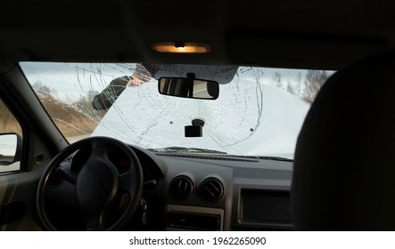Broken Windshield Car Inside Stock Photo 1962265090 | Shutterstock