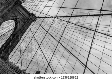 Brooklyn Bridge Support Cabling Stock Photo 1239128932 | Shutterstock