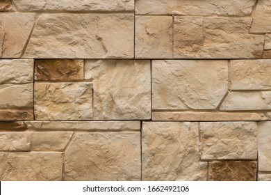 Brown Decorative Cladding Brick Texture Background Stock Photo ...