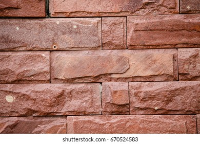 Brown Limestone Wall Texture Background Stock Photo 670524583 ...