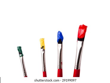 Colorful Paint Brushes Colors Rainbow Simple Stock Photo (Edit Now ...