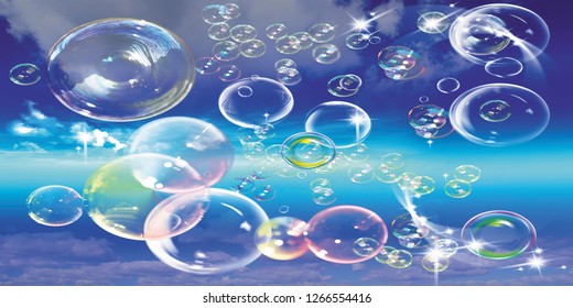 Bubble Background Design Stock Photo 1266554416 | Shutterstock