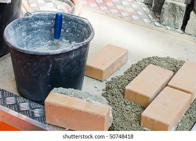 Bucket Concrete Bricks Stock Photo 50748418 | Shutterstock