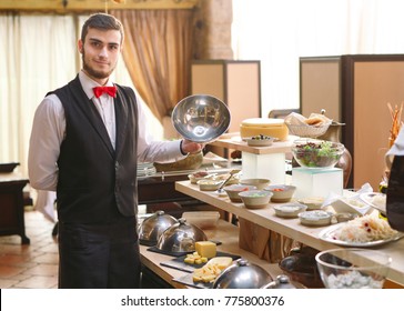 Buffet Waiter Sets Table Stock Photo 775800376 | Shutterstock