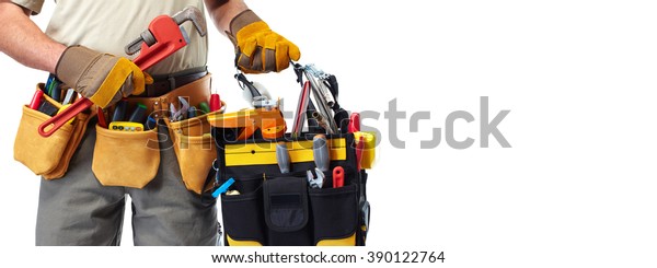 Builder Handyman Construction Tools Stock Photo 390122764 | Shutterstock
