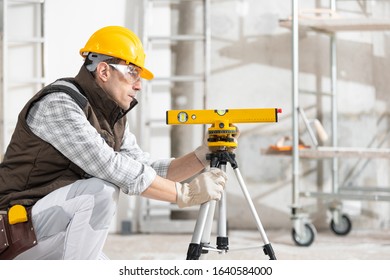 Builder Structural Engineer Architect Workman Hardhat Stock Photo ...