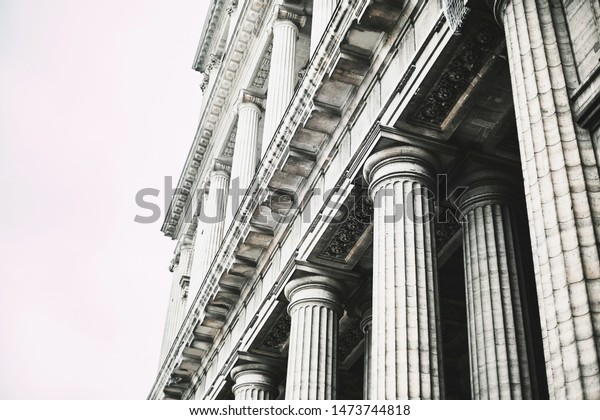 Building Old Gothic Pillars Stock Photo 1473744818 | Shutterstock