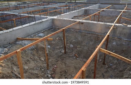 Building Under Construction Process Setting Formwork Stock Photo ...