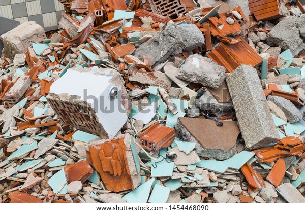 Building Waste Dump Bricks Tiles Concrete Stock Photo 1454468090 ...