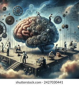 Brain Water Overflowing Surreal Imagery Expression AI-generated image ...