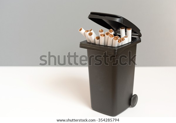 Bunch Cigarettes Trash Bin Quit Smoking Stock Photo 354285794 ... Bunch Cigarettes Trash Bin Quit Smoking Stock Photo 354285794 ...