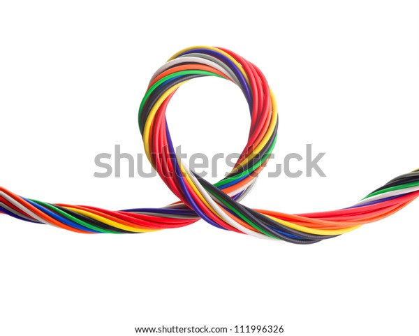 Bundle Colorful Electrical Cables Loop Twist Stock Photo 111996326 ...