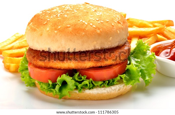 Burger3 Stock Photo (Edit Now) 111786305