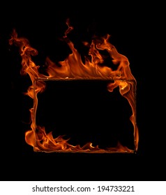 Burning Fire Frame Stock Photo 194733221 | Shutterstock