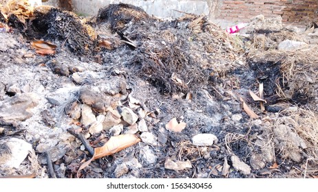 Burning Garbage Backgroundenvironmental Problems Pollution Earth Stock ...