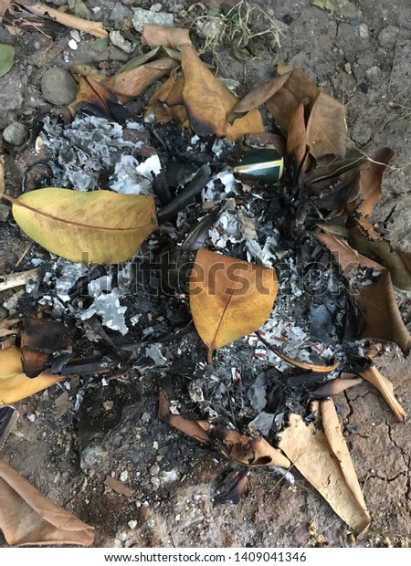 Burning Garbage Leaf Trash Stock Photo 1409041346 | Shutterstock