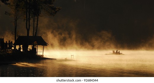 Burning Lake Stock Photo 92684344 | Shutterstock