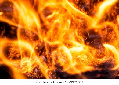 Burning Process Open Fire Flame Hot Stock Photo 1523221007 | Shutterstock