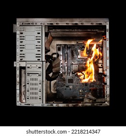 4,180 Burning Pc Images, Stock Photos & Vectors | Shutterstock
