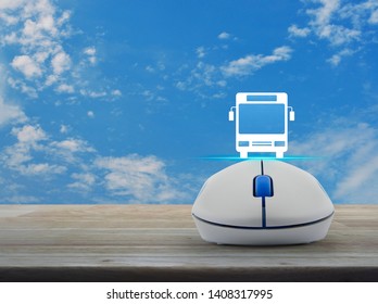 Bus Flat Icon Wireless Computer Mouse Stock Photo 1408317995 | Shutterstock