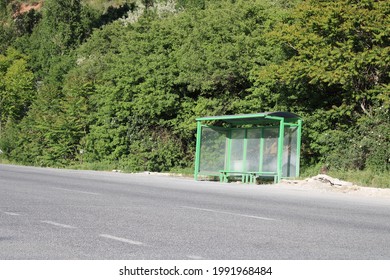 Bus Stop Under Roadside Trees Stock Photo 1991968484 | Shutterstock