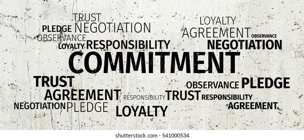 Business Concept Commitment Word Cloud Stock Photo 541000534 | Shutterstock