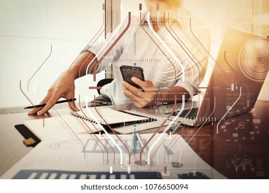 Business Data Analytics Process Management Diagrambusiness Foto Stok ...