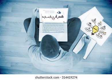 Business Interface With Graphs PPT template 74 | CrystalGraphics