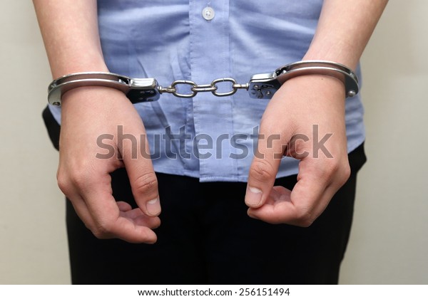 Business Man Arrested Handcuffs Front Body Stock Photo (Edit Now) 256151494 Business Man Arrested Handcuffs Front Body Stock Photo (Edit Now) 256151494