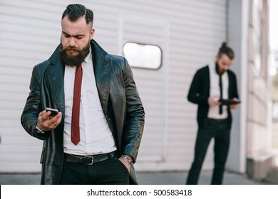 Business Man Checking Objects Glasses Shirt Stock Photo 500583418 ...