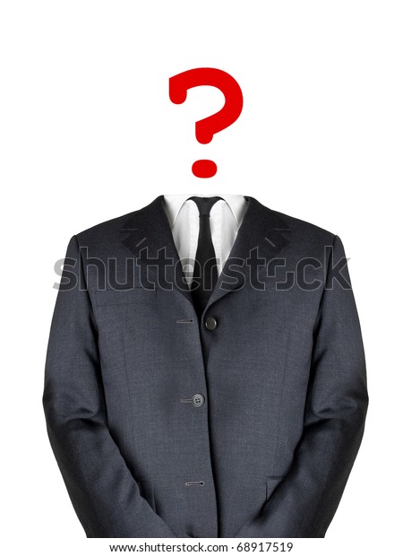 Business Man Question Mark Head Stock Photo 68917519 | Shutterstock