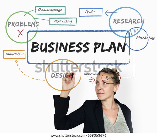 Business Plan Graph Analysis Strategy Graphic Stock Photo 659353696 ...
