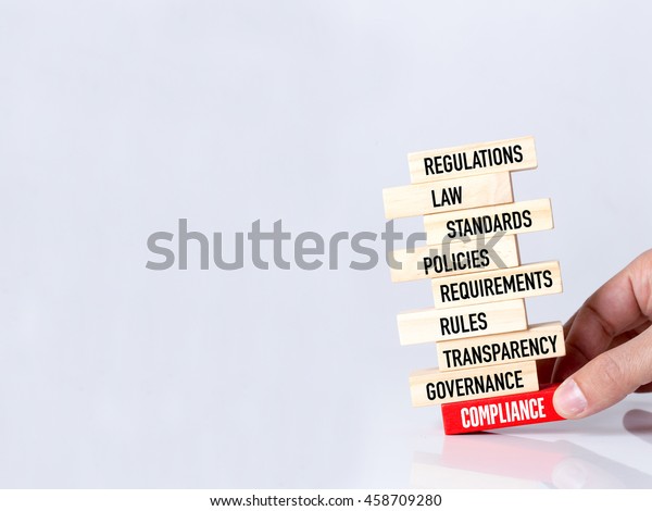 Businessman Building Compliance Concept Wooden Blocks Stock Photo (Edit ... Businessman Building Compliance Concept Wooden Blocks Stock Photo (Edit ...