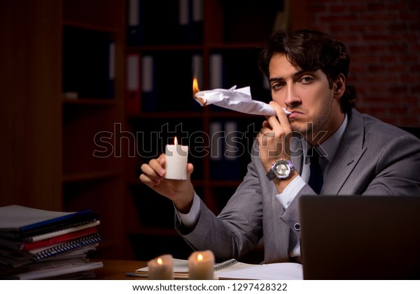 Businessman Burning Evidence Late Office Stock Photo (Edit Now) 1297428322 Businessman Burning Evidence Late Office Stock Photo (Edit Now) 1297428322