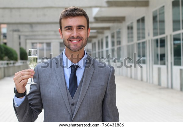 Businessman Cheering Champagne Glass Stock Photo 760431886 | Shutterstock Businessman Cheering Champagne Glass Stock Photo 760431886 | Shutterstock