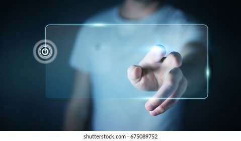 Businessman Using Tactile Interface Web Address Stock Photo 675089752 ...