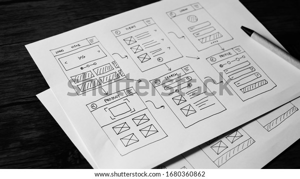 120,500 Wireframe Sketch Images, Stock Photos & Vectors | Shutterstock