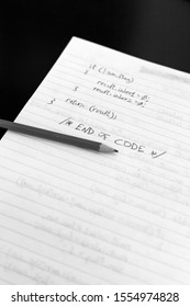 C Language Code Practice Pencil On Stock Photo 1554974828 | Shutterstock
