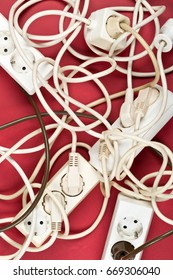 13 Electric Wire Extension Cords And Multi Contact Plugs On Images ...